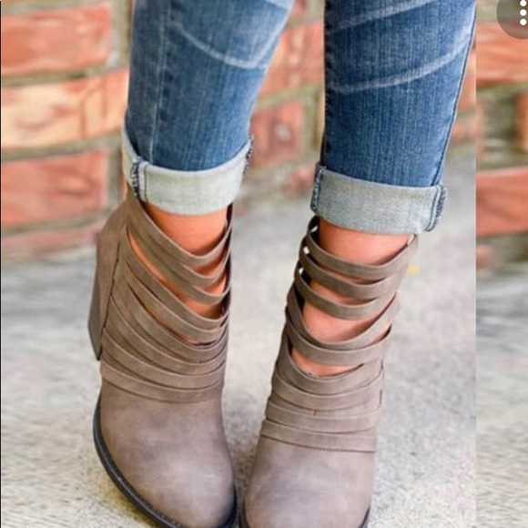 Shiekh | Shoes | Shiekh Brown Faux Leather Suede Gladiator Boots | Poshmark